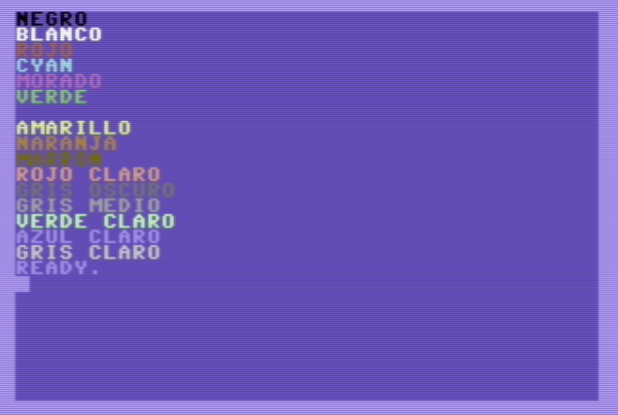 RAM de color – Programación Retro del Commodore 64