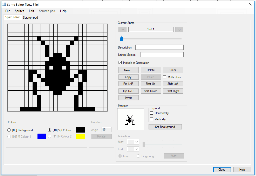 Definición de sprites – Programación Retro del Commodore 64